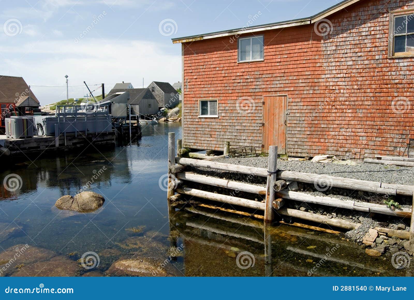 Fishing Shack stock photo. Image of coastline, boat, reflections - 2881540