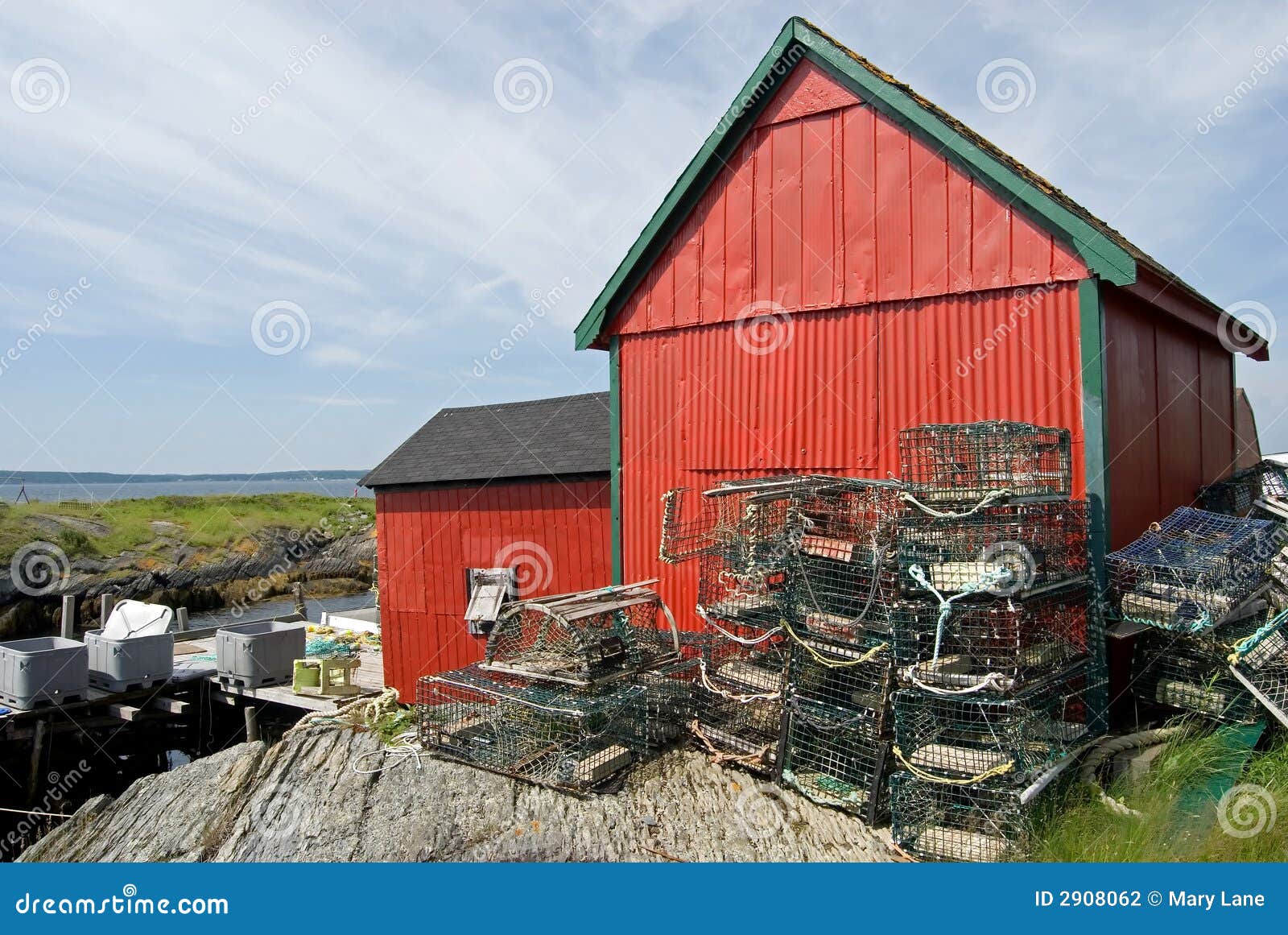 Fishing Shack stock photo. Image of scotia, lobster, landscape - 2908062
