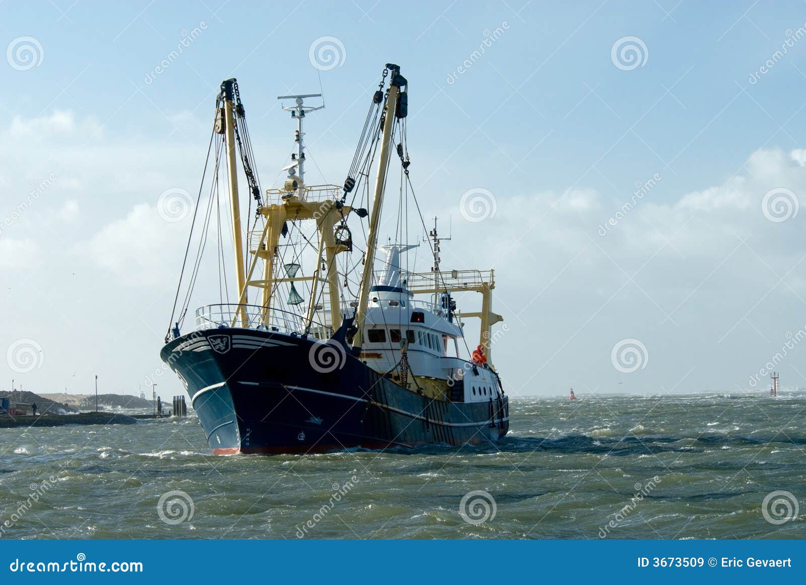 Fishing ship stock image. Image of chain, marine, nautical - 3673509