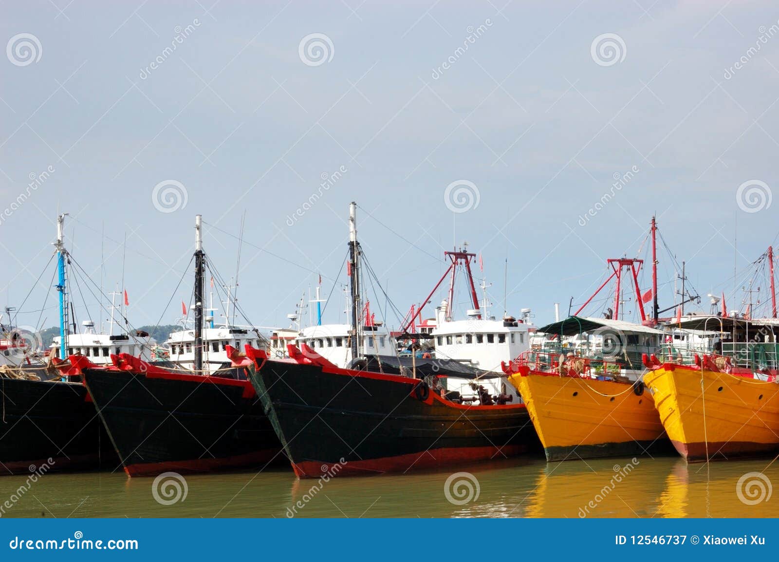 The fishing ships stock image. Image of industrial, wharf - 12546737