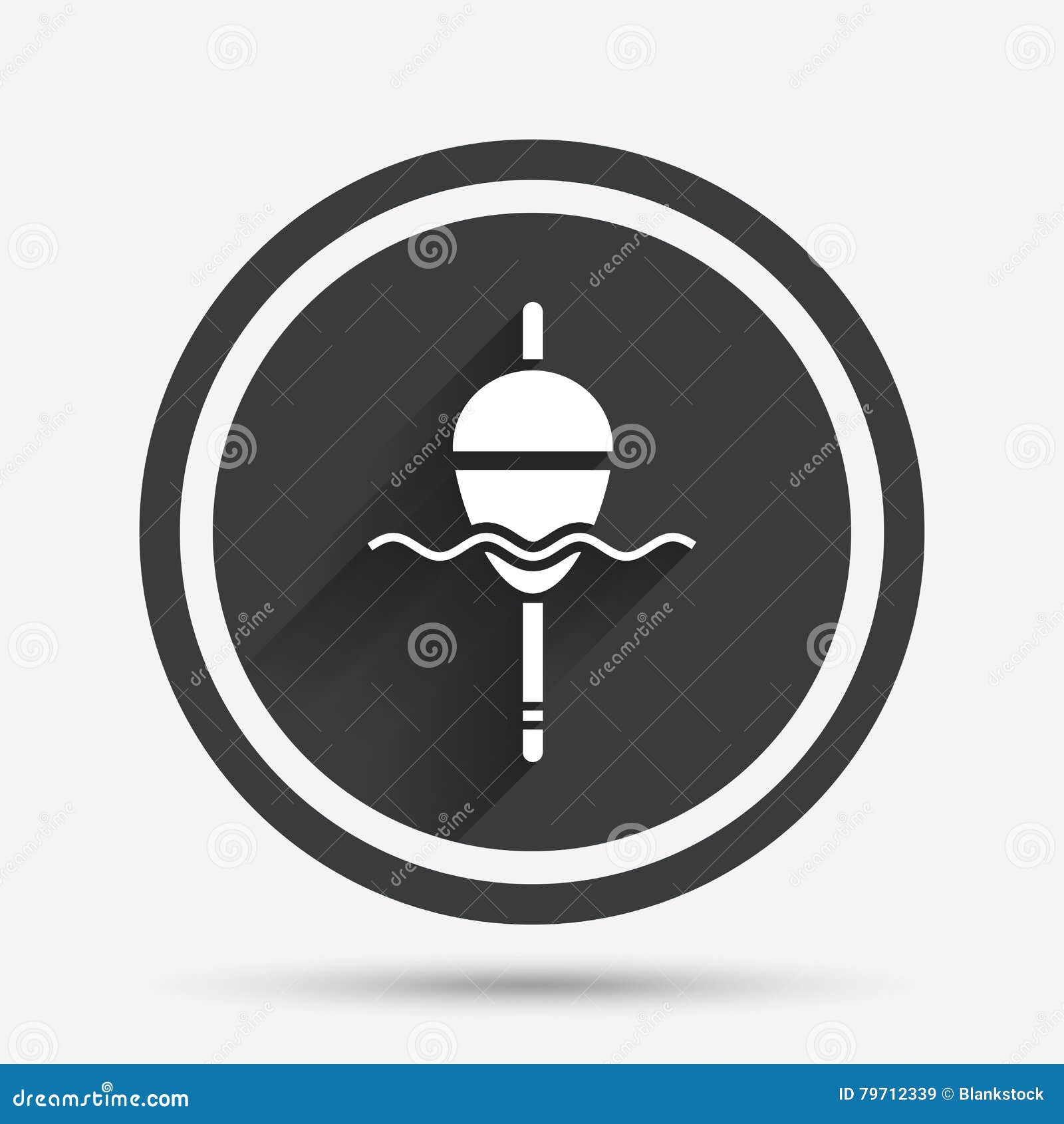 Fishing Sign Icon. Float Symbol Stock Vector - Illustration of angling ...