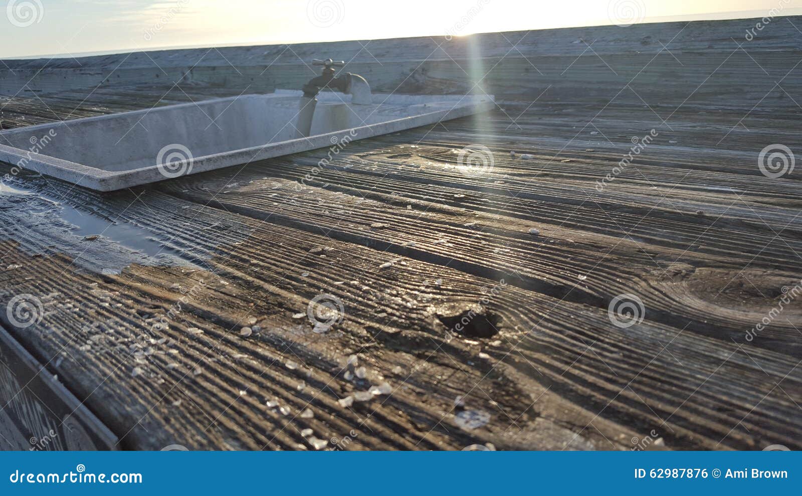 Fishing Sink at pier stock photo. Image of fisherman - 62987876