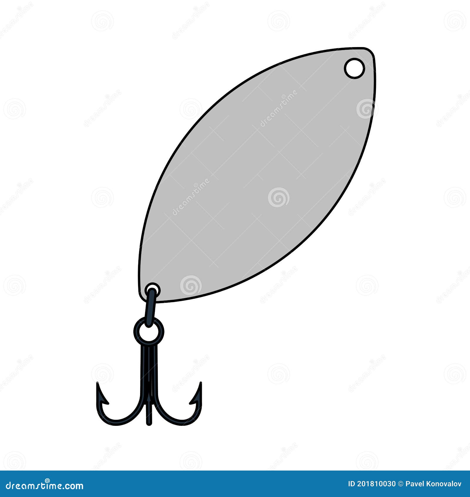 Fishing Spoon Icon stock vector. Illustration of catch - 201810030