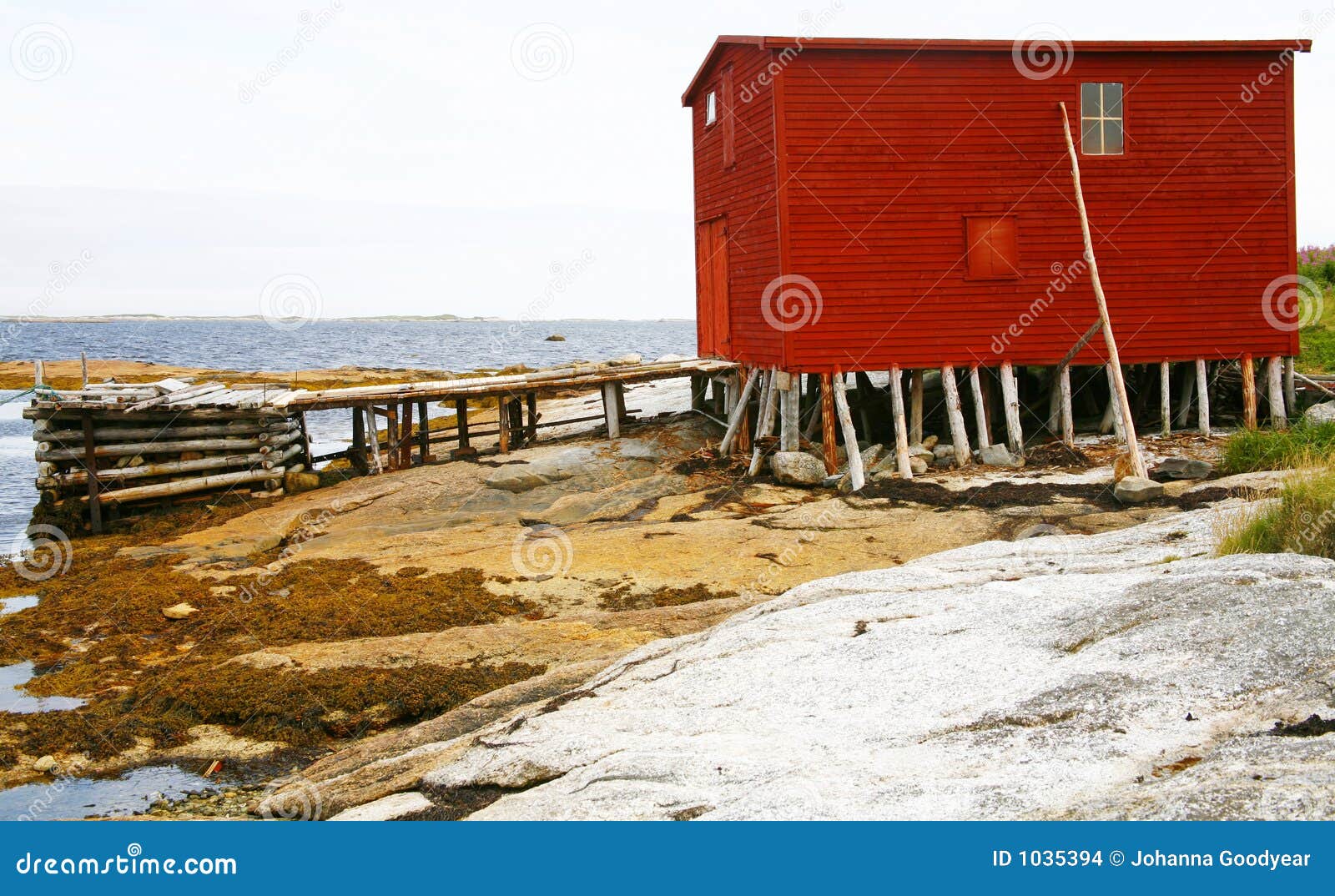 Stage And Warf In Newfoundland Royalty-Free Stock Photo | CartoonDealer ...