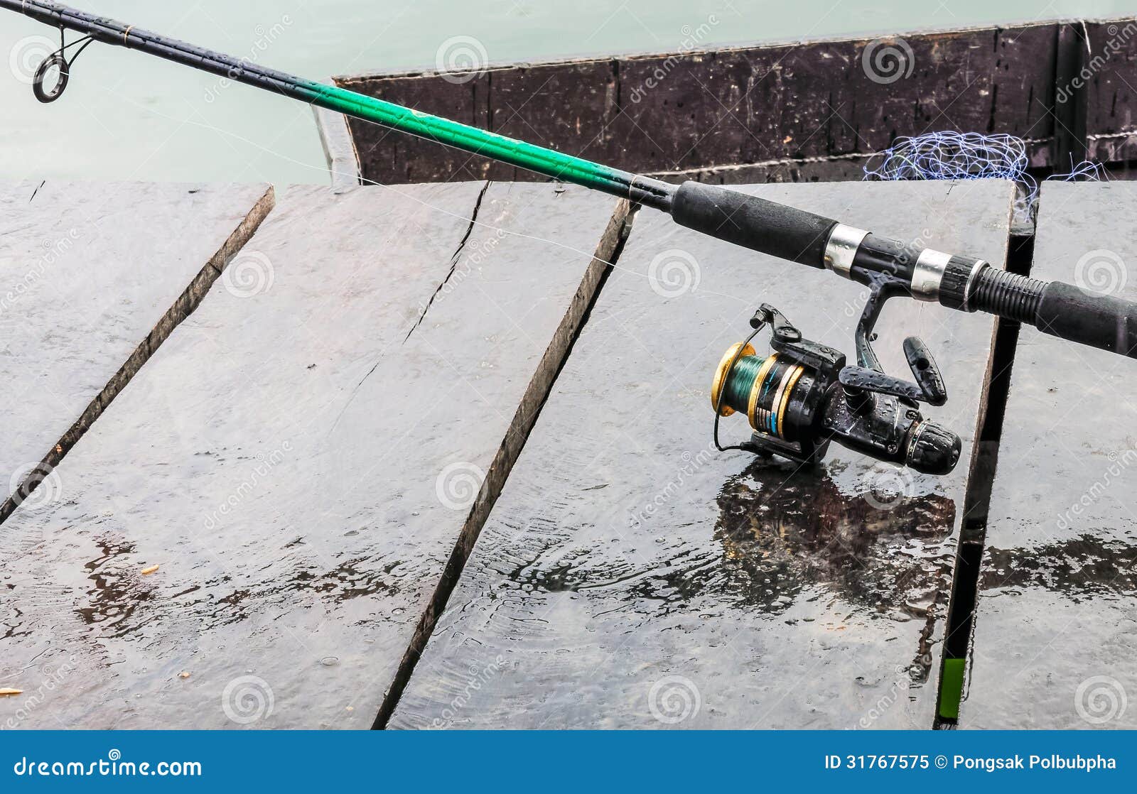Fishing With A Stick Stock Photography | CartoonDealer.com #1540430