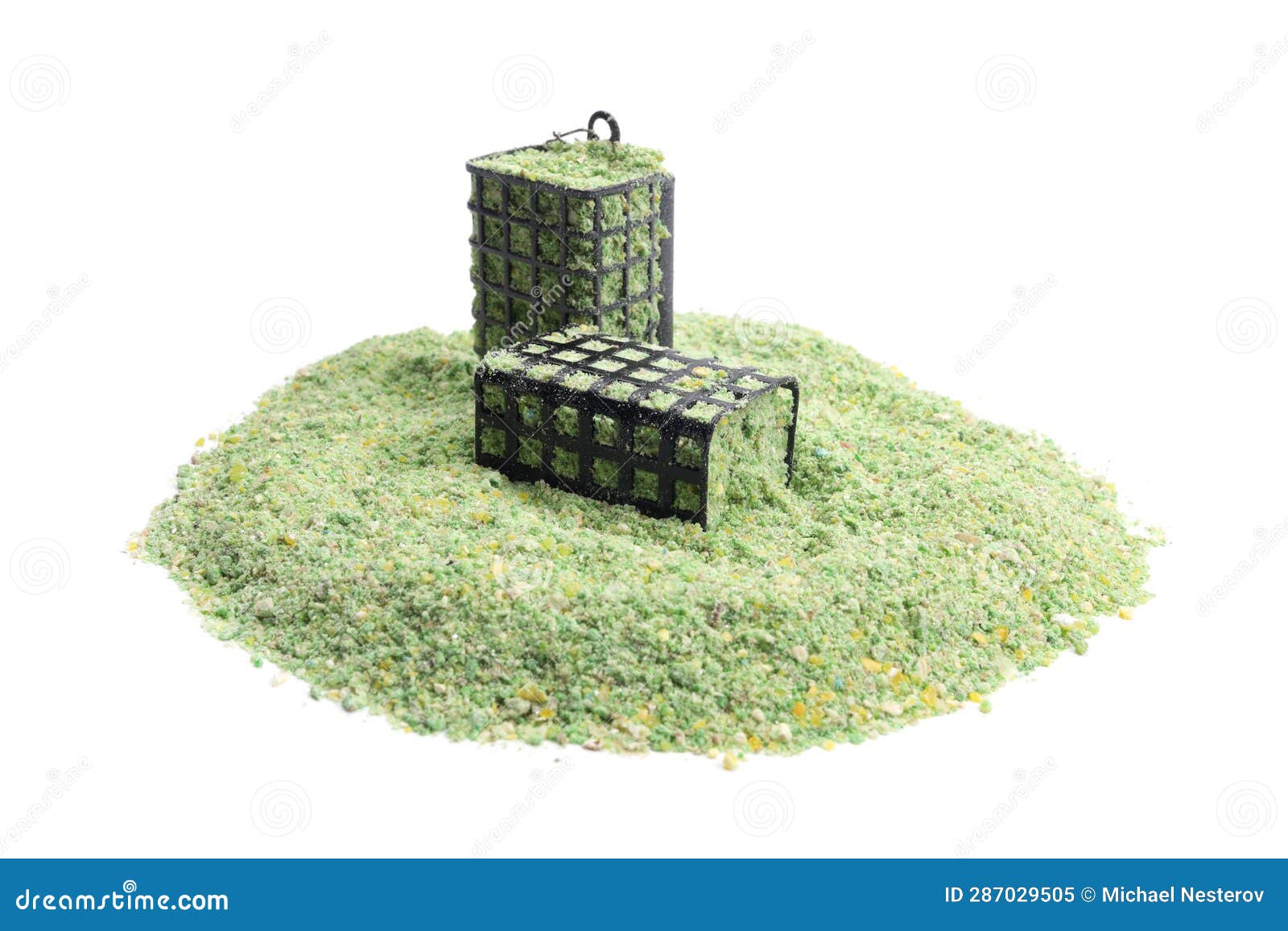 Fishing Tackle for Fishing Feeder and Bait Mix Stock Image - Image of ...