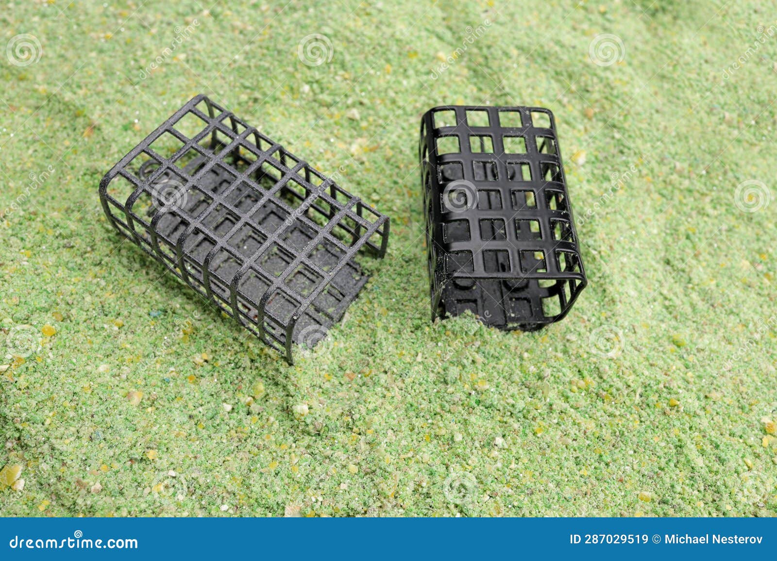 Fishing Tackle for Fishing Feeder and Bait Mix Stock Image - Image of ...