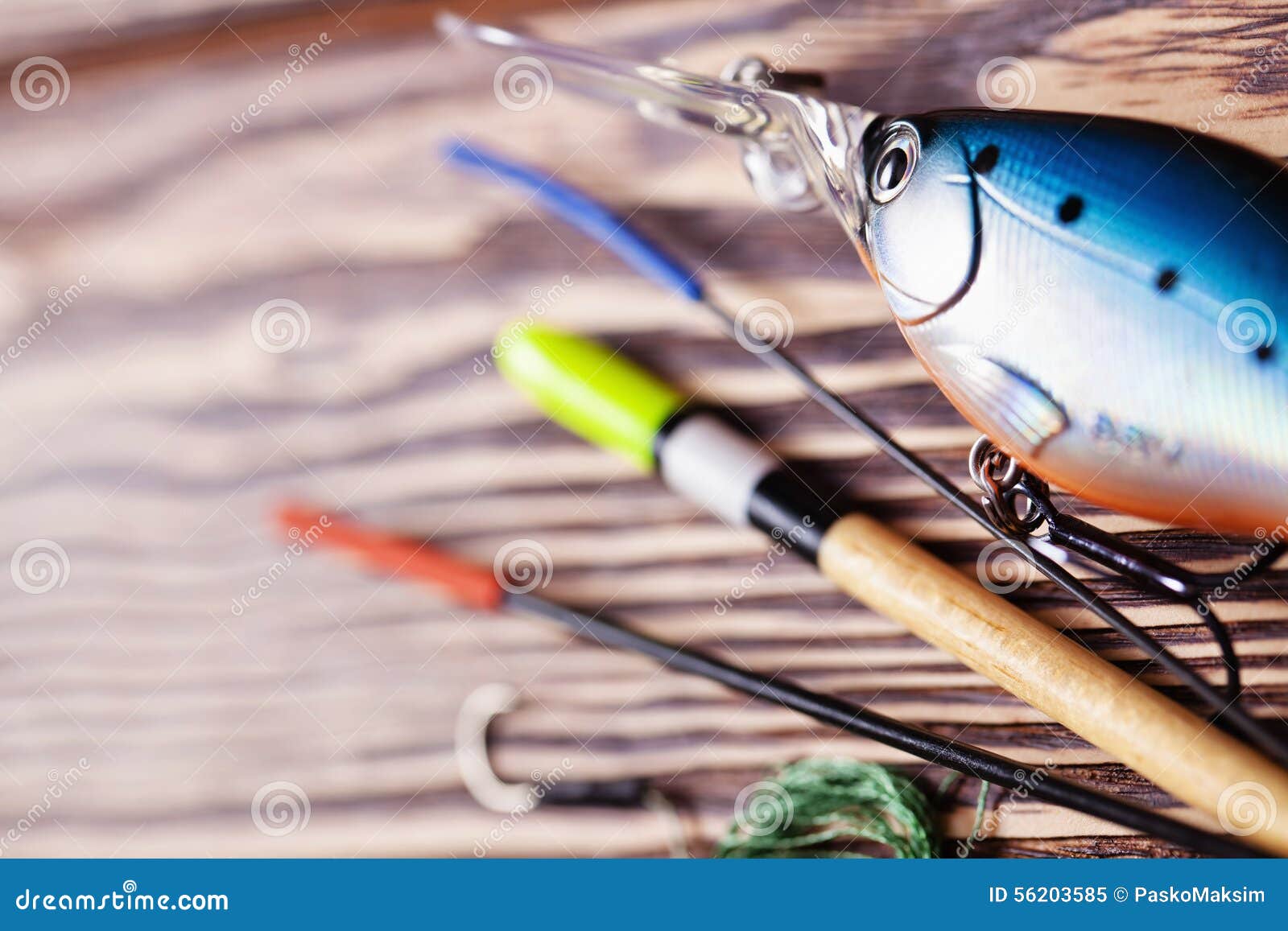 Fishing tackle stock image. Image of tackle, macro, gear - 56203585