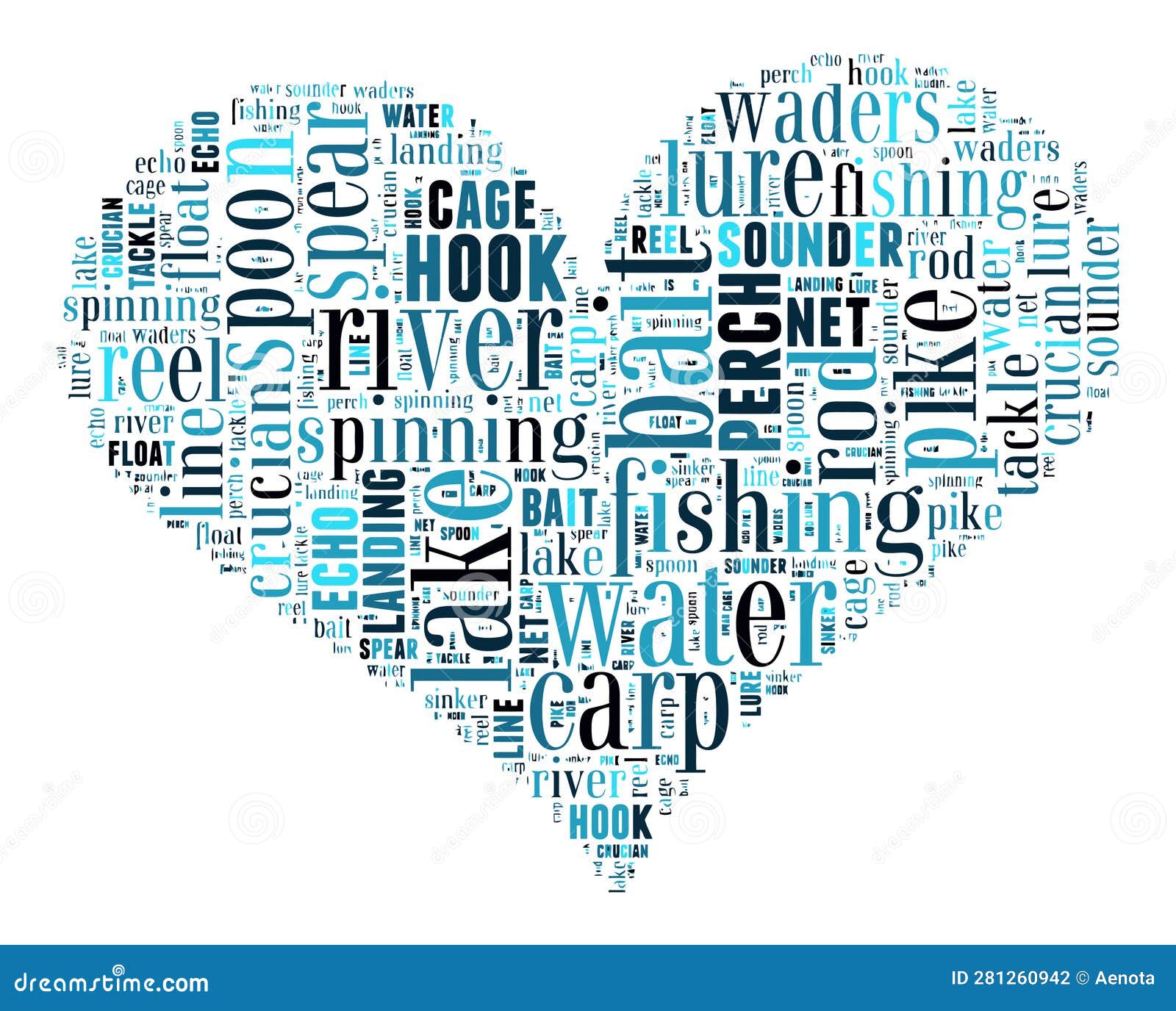 Fishing Tag Cloud - Vector Illustration Stock Vector - Illustration of ...