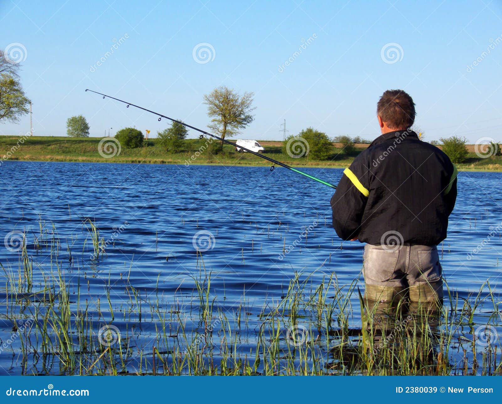 Fishing time.. stock image. Image of green, recreational - 2380039