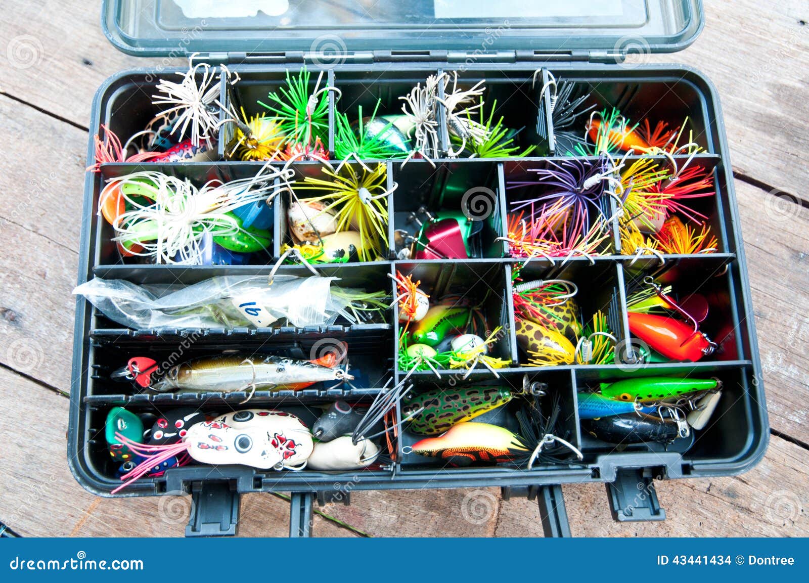 Fishing tools stock photo. Image of plastic, gear, artificial - 43441434