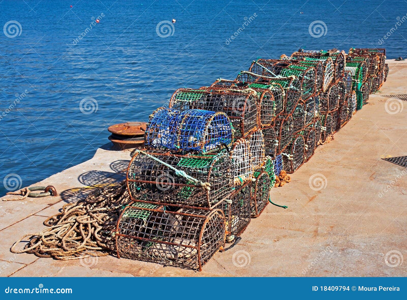 Fishing traps stock photo. Image of creels, industry - 18409794