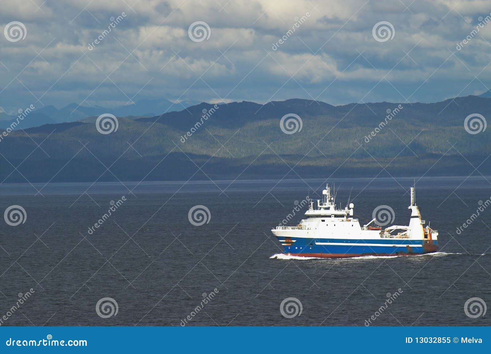 Fishing Trawler stock image. Image of canada, mountains - 13032855