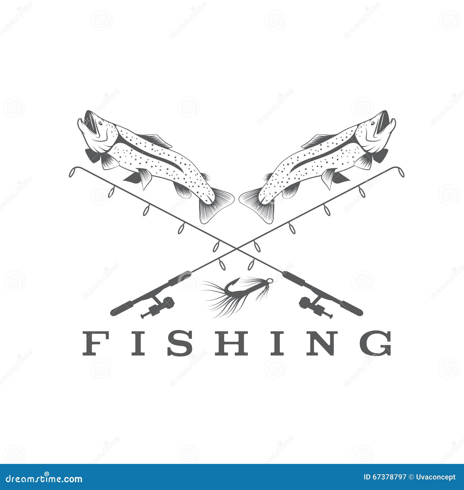 Fishing Vector Design Template Stock Vector - Illustration of ...
