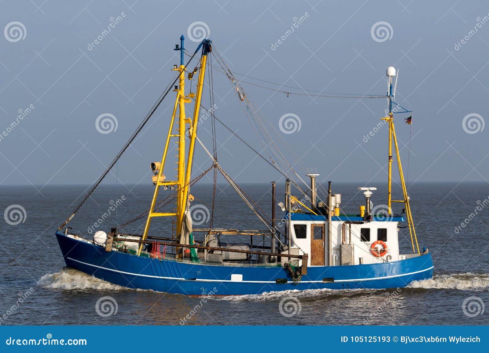 Fishing vessel stock image. Image of seafood, boat, cutter - 105125193