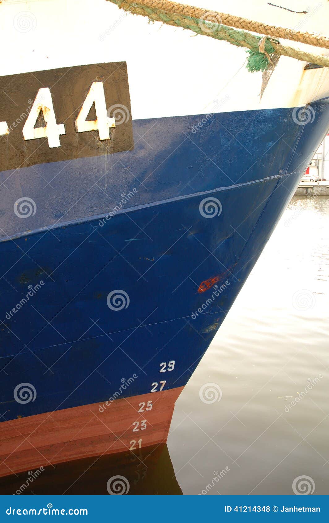 Fishing vessel bow stock photo. Image of blue, water - 41214348