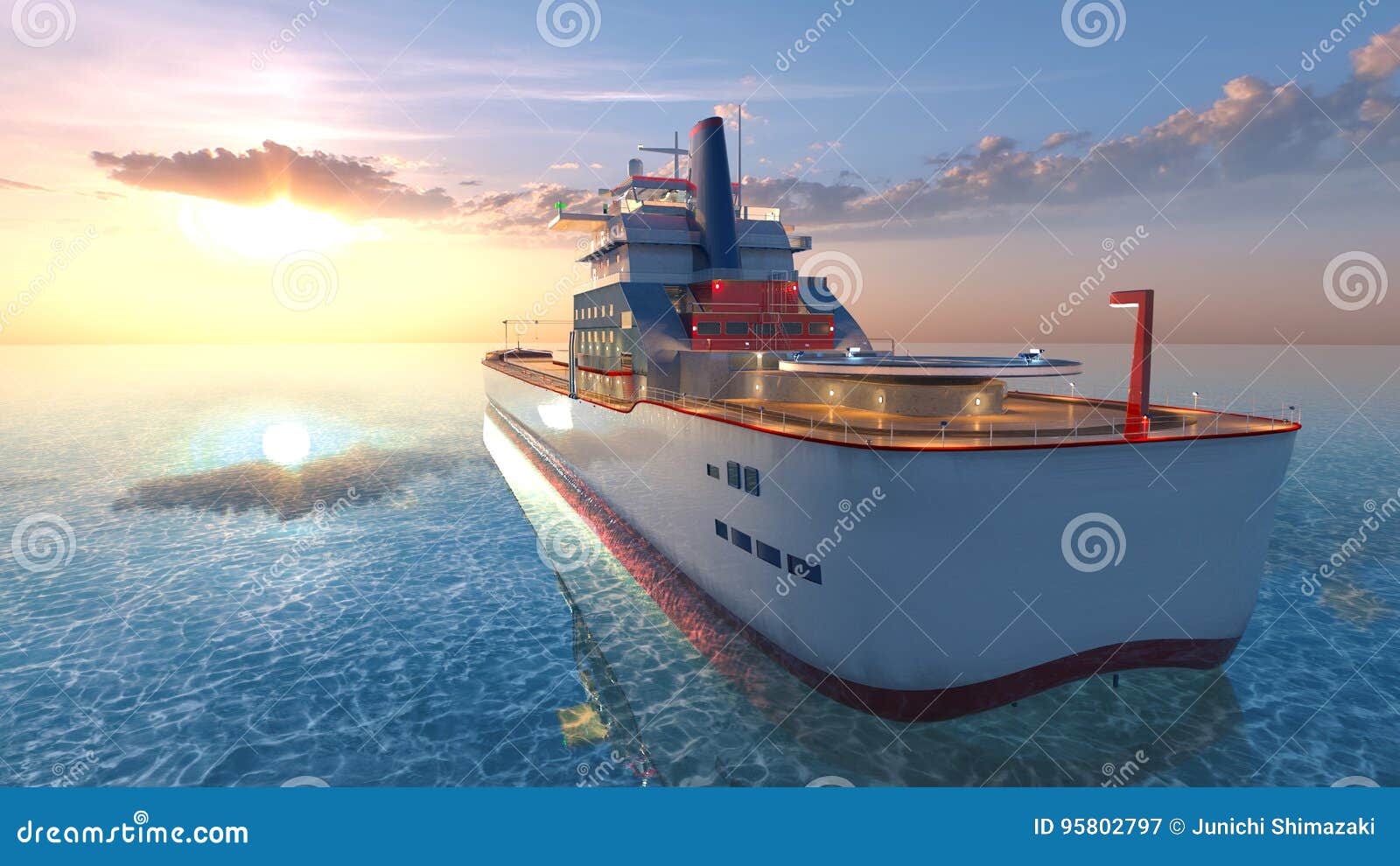 Fishing vessel stock image. Image of rendering, nautical - 95802797