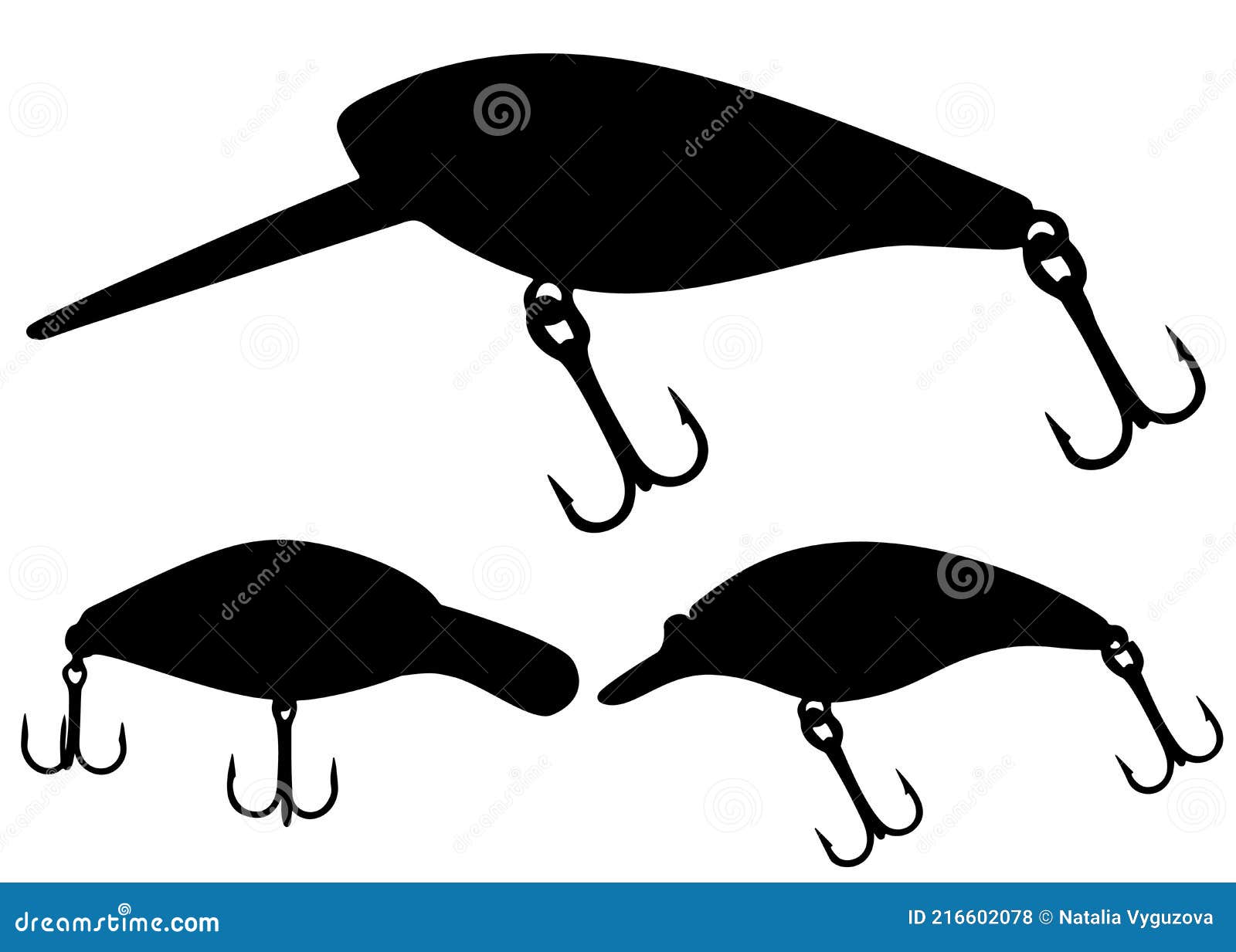 Fish Hooks Royalty-Free Stock Photo | CartoonDealer.com #70302489