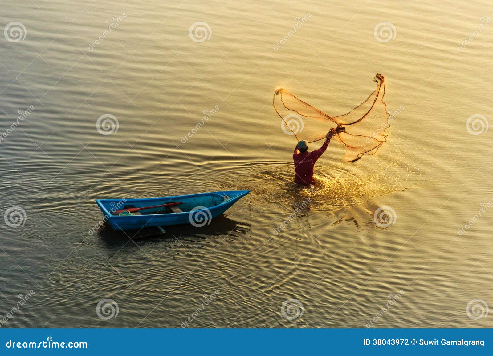 Fishing working stock photo. Image of child, landscape - 38043972