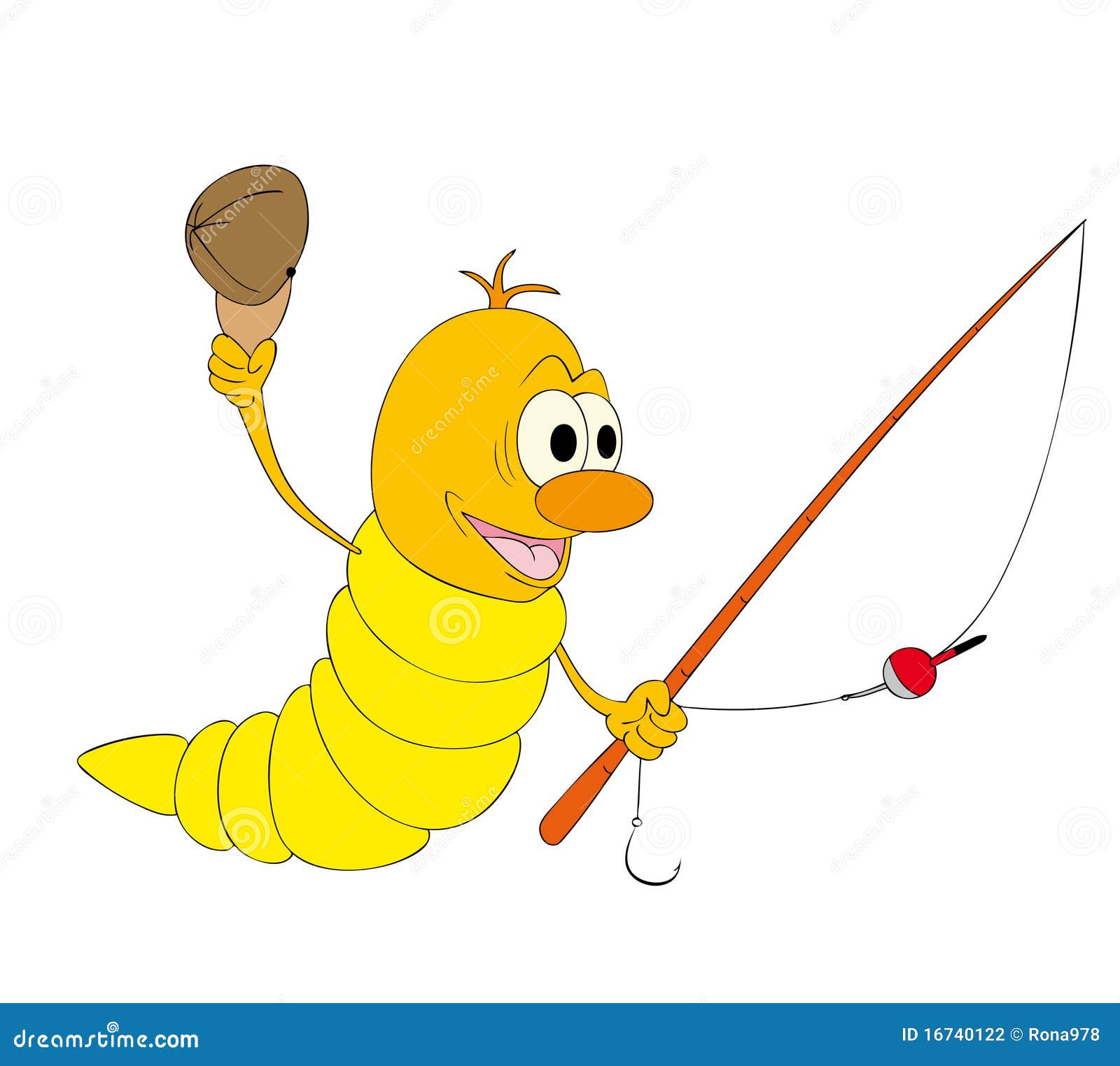 Fishing On The Worm. Underwater World, Lots Of Fish Corals And Reefs ...