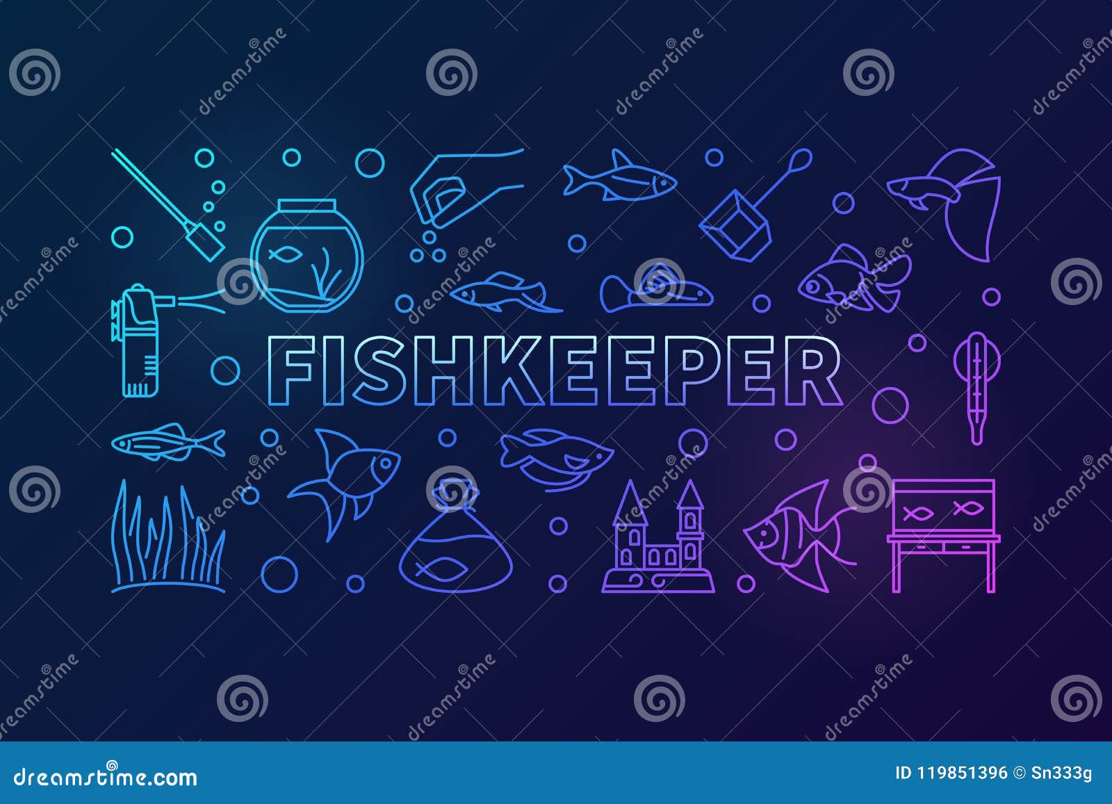 Fishkeeper Clipart And Illustrations