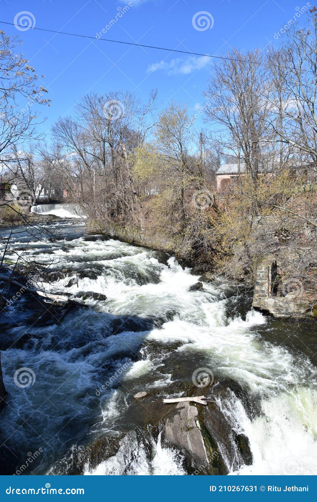 Fishkill Overlook Falls in Beacon, New York Stock Image - Image of ...