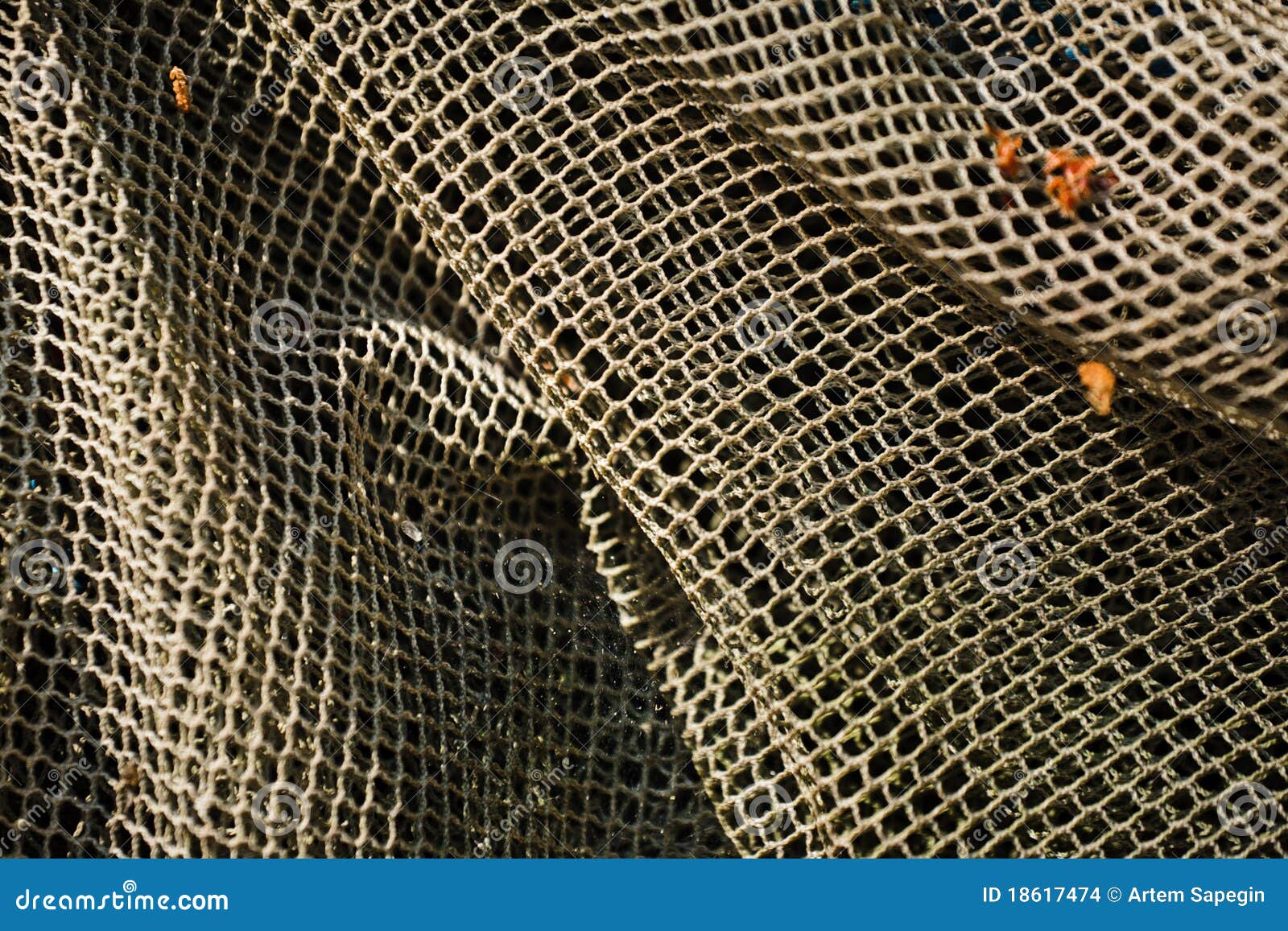 Fishnet Closeup stock photo. Image of equipment, textured - 18617474