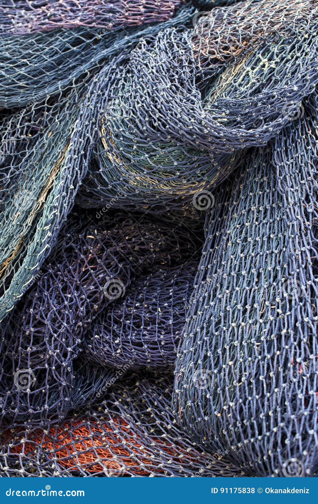 Fishnet and Fishing Lines stock photo. Image of catch - 91175838