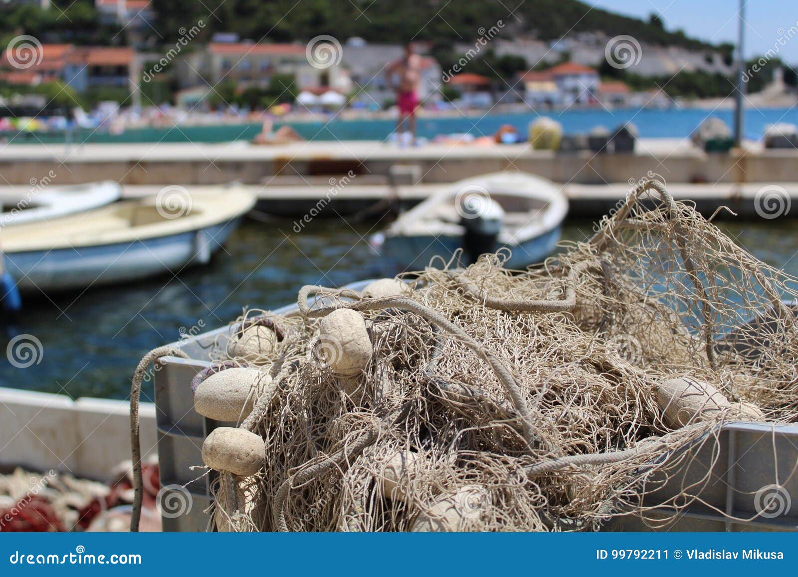 Fishnet stock image. Image of boat, blur, fishnet, fishing - 99792211