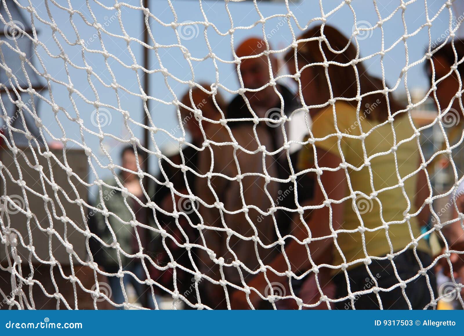 Fishnet hanging stock image. Image of hang, horizontal - 9317503