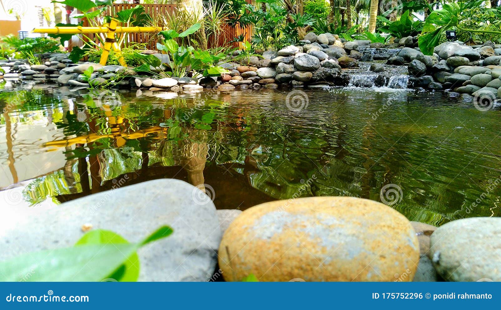 Fishpond in the Beach of Sumber Segara Primadaya Stock Photo - Image of ...