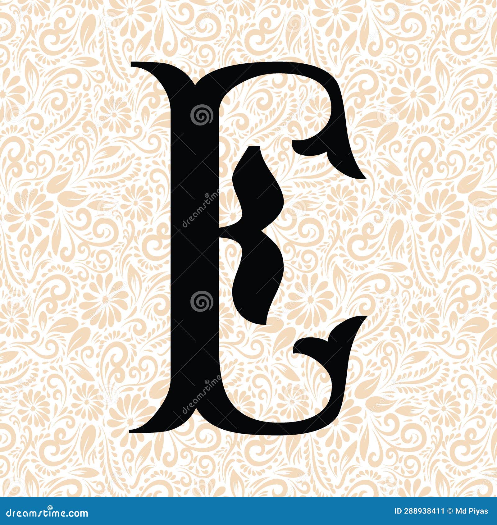 Fishtail Alphabet E , Black Alphabet Vector, Alphabet Vector Stock ...