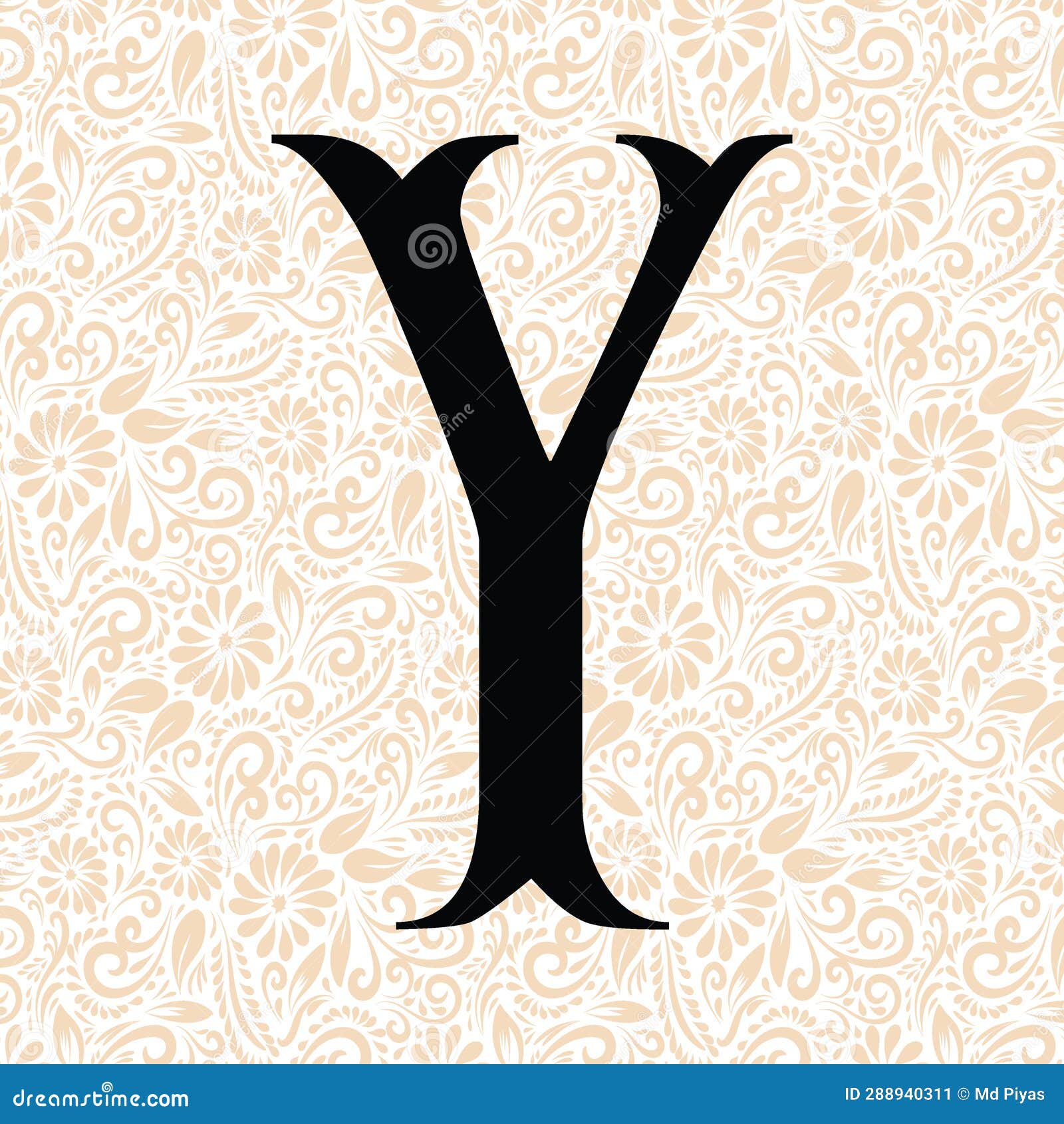 Fishtail Alphabet Y , Black Alphabet Vector, Alphabet Vector Stock ...