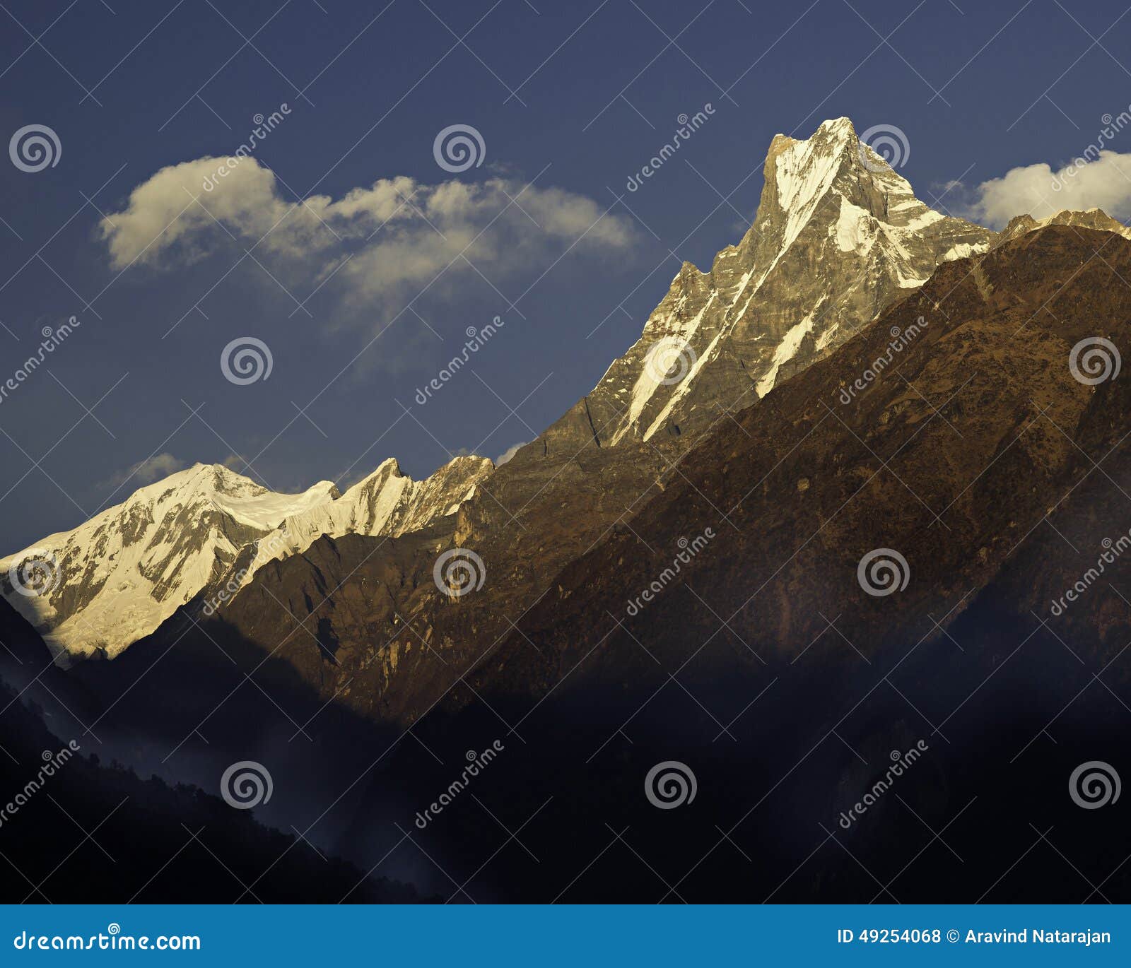 Fishtail stock photo. Image of nepal, hiking, asia, fishtail - 49254068
