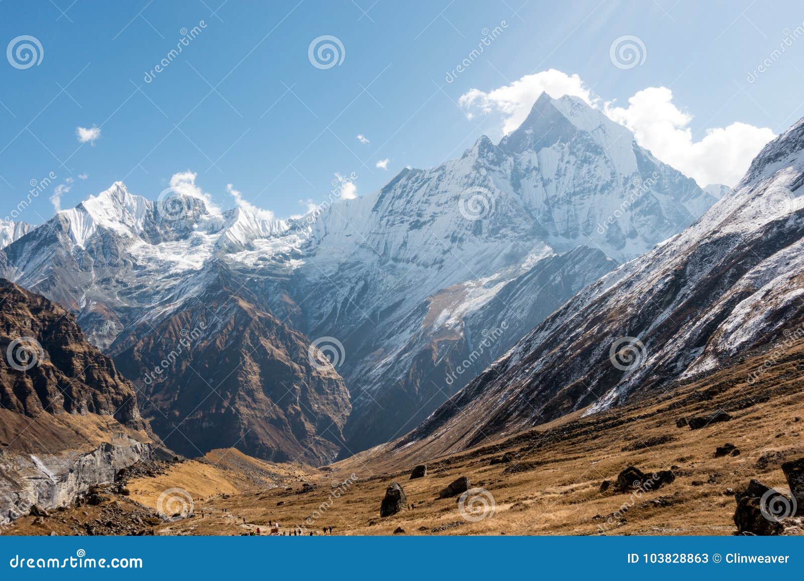 Fishtail Mountain Valleys stock image. Image of base - 103828863