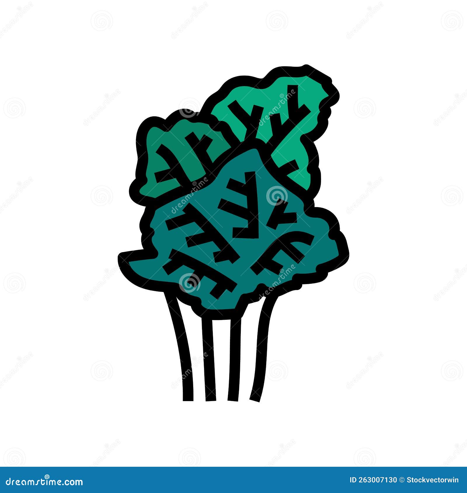 Fishtail Palm Tree Color Icon Vector Illustration Stock Illustration ... Fishtail Palm Tree Color Icon Vector Illustration Stock Illustration ...