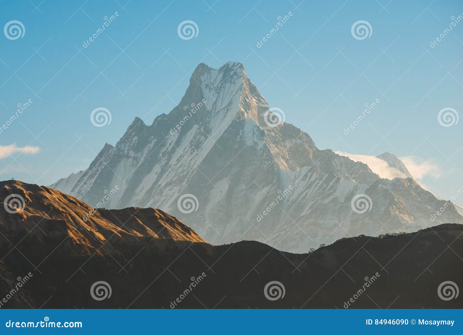 Fishtail Symbol of Machhapuchhre Mountain Nepal Stock Photo - Image of ...