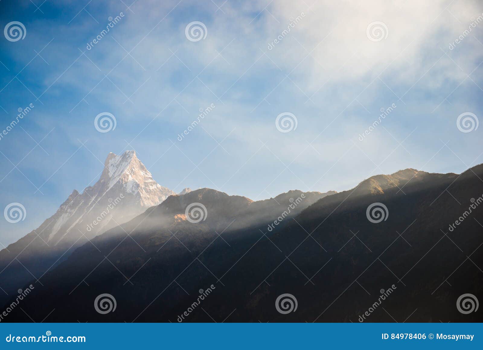 Fishtail Symbol of Machhapuchhre Mountain Nepal Stock Photo - Image of ...