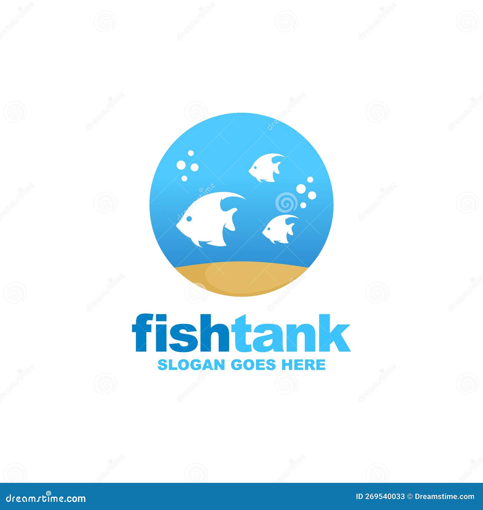 Fish tank logo design stock vector. Illustration of aquascape - 269540033