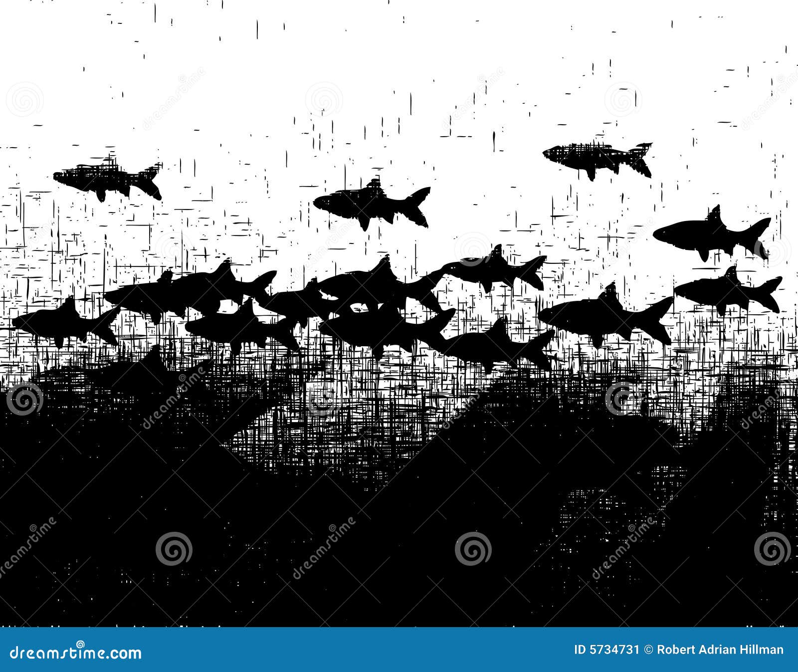 Fishy grunge stock vector. Illustration of murky, school - 5734731