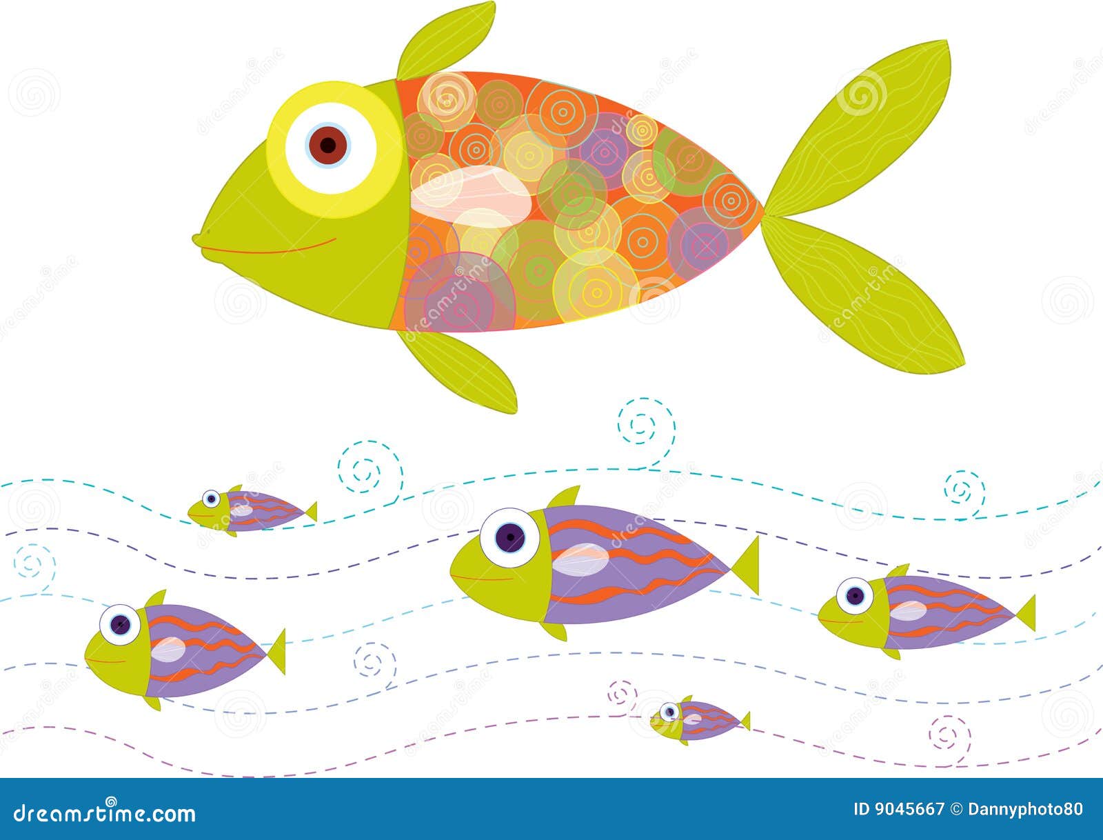 Fisk vektor illustrationer. Illustration av leende, bifokal - 9045667