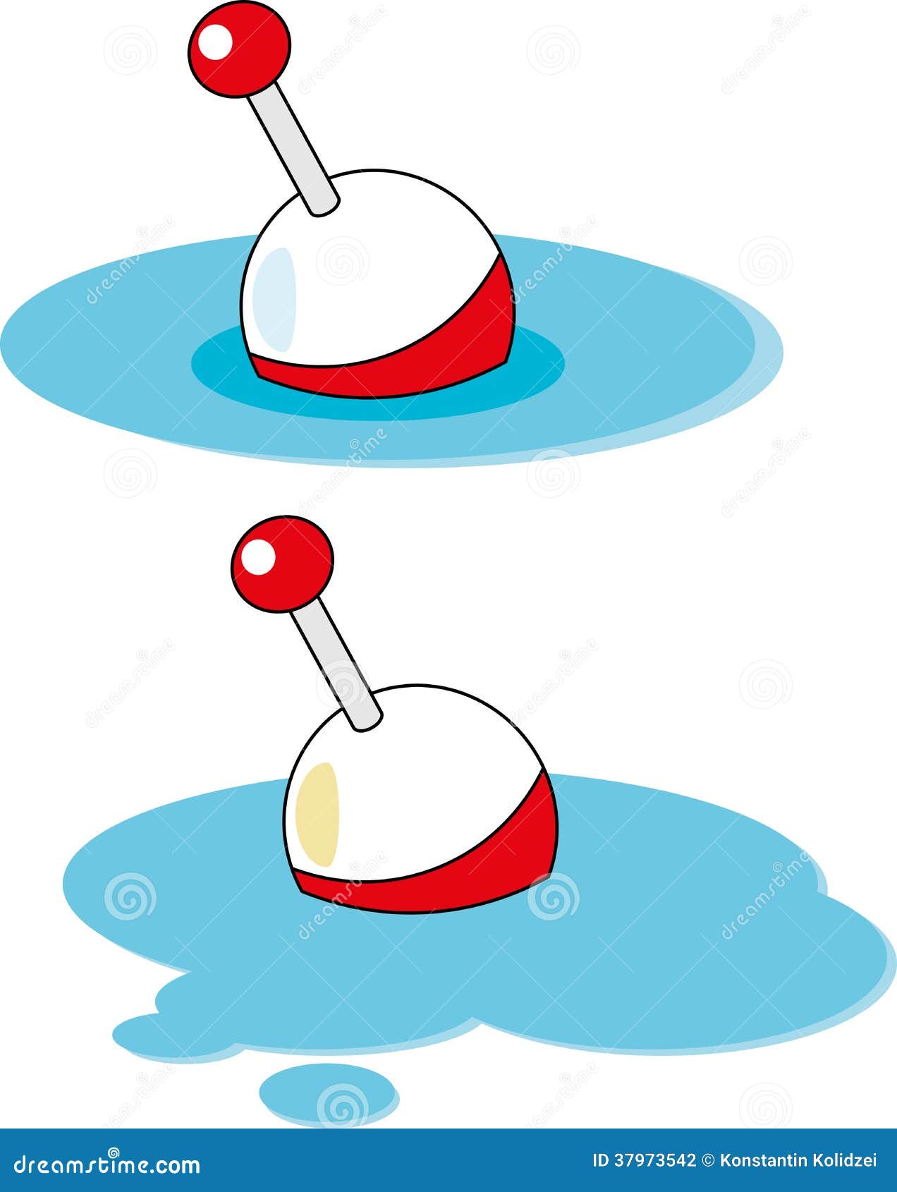 Fiska flötet vektor illustrationer. Illustration av tecknad - 37973542