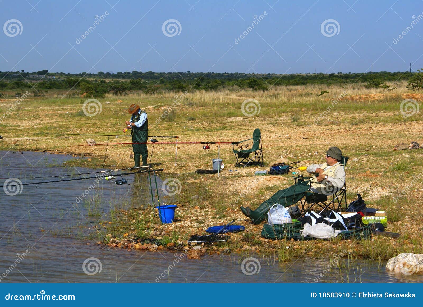Fiskare arkivfoto. Bild av häfte, manlig, fisk, linje - 10583910