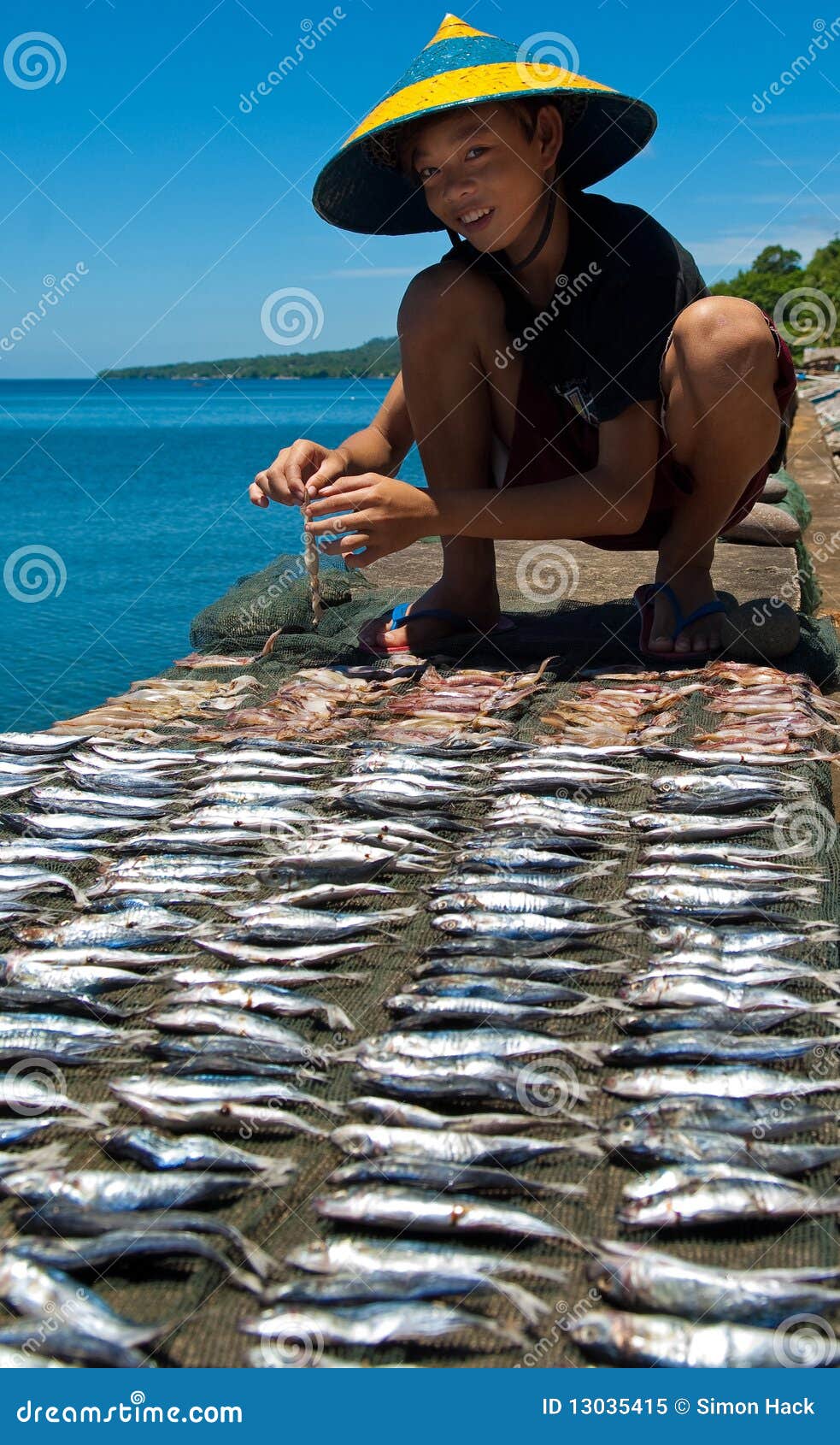 Fiskare unga philippines redaktionell foto. Bild av sydligt - 13035415