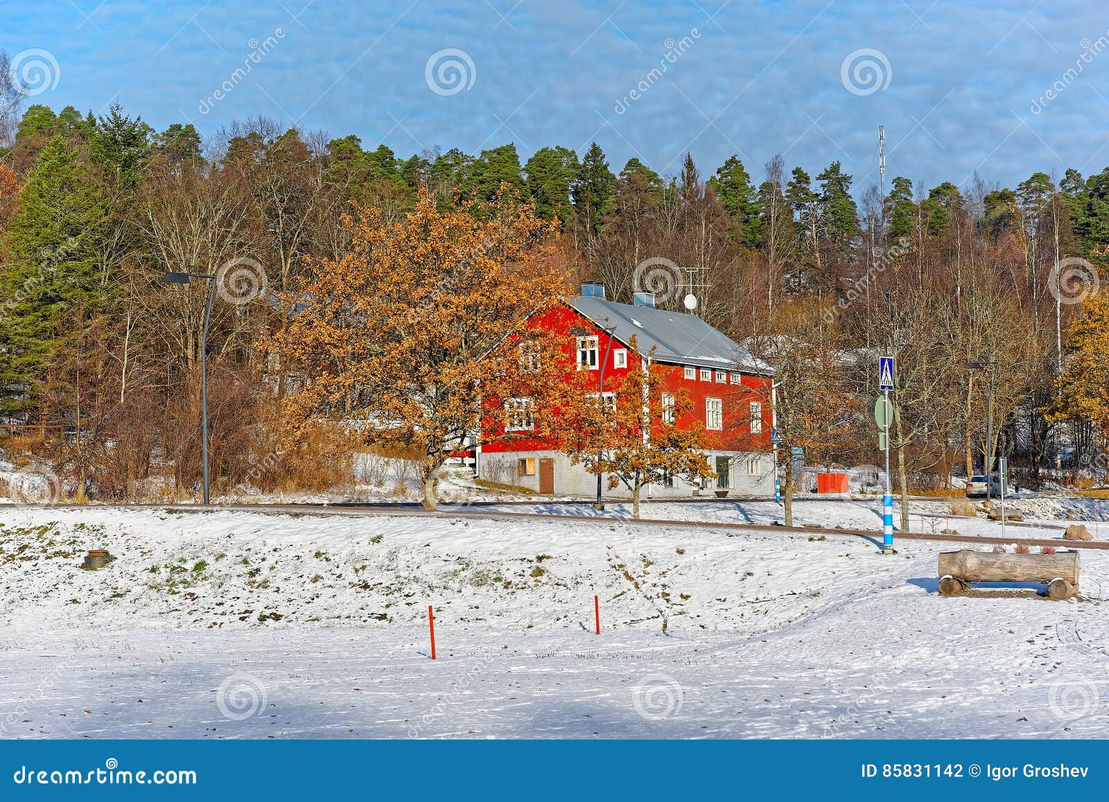 Fiskars Village in Raseborg, Finland Stock Photo - Image of keittomaali ...