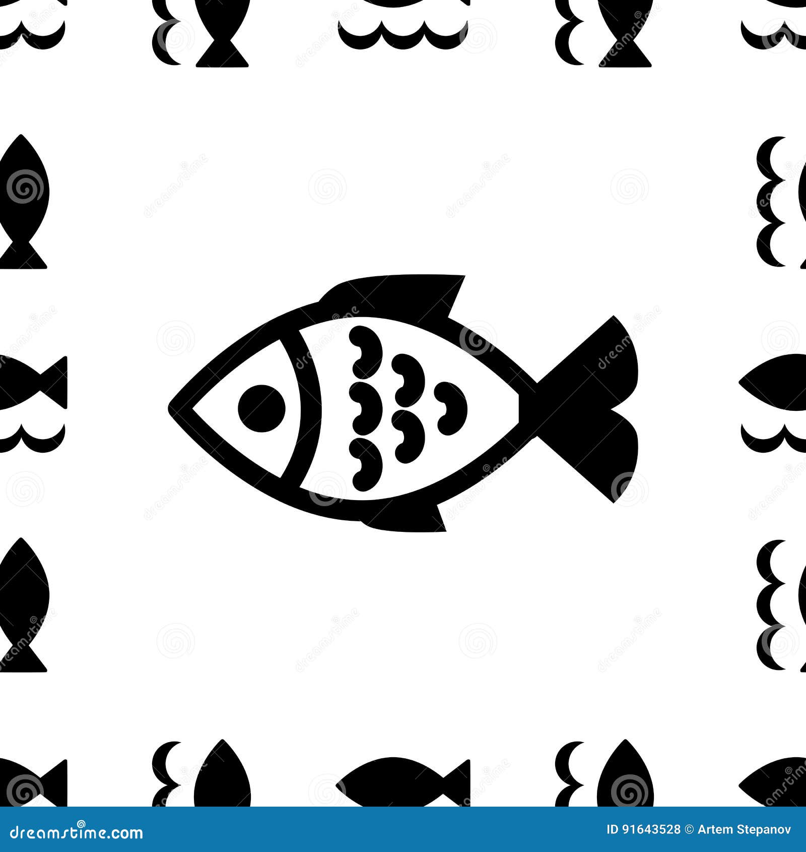 Fisksymbol eller logo vektor illustrationer. Illustration av stil ...