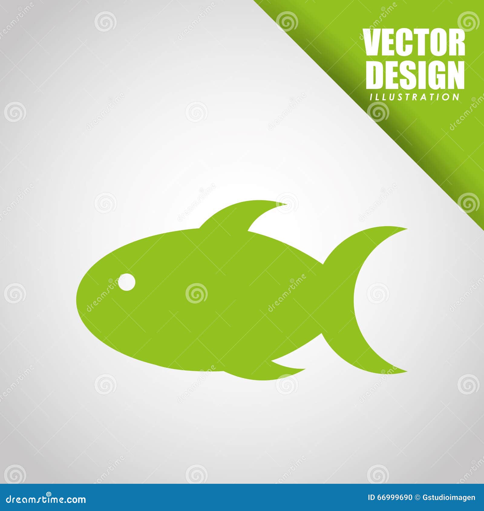 Fisksymbolsdesign stock illustrationer. Illustration av fisk - 66999690