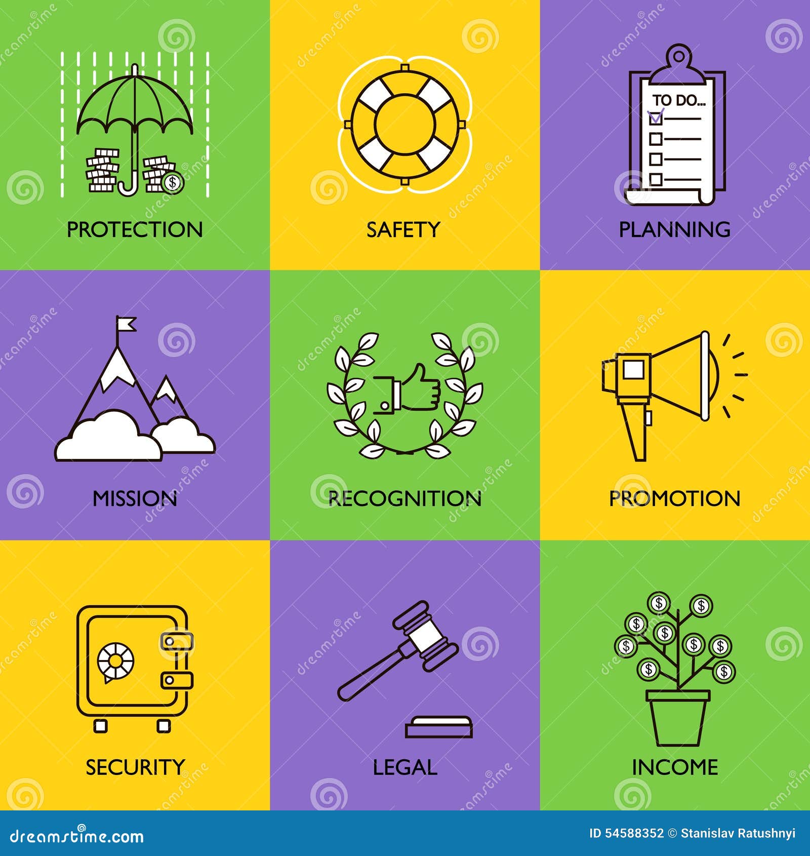 Fissi il logo di affari illustrazione vettoriale. Illustrazione di ...