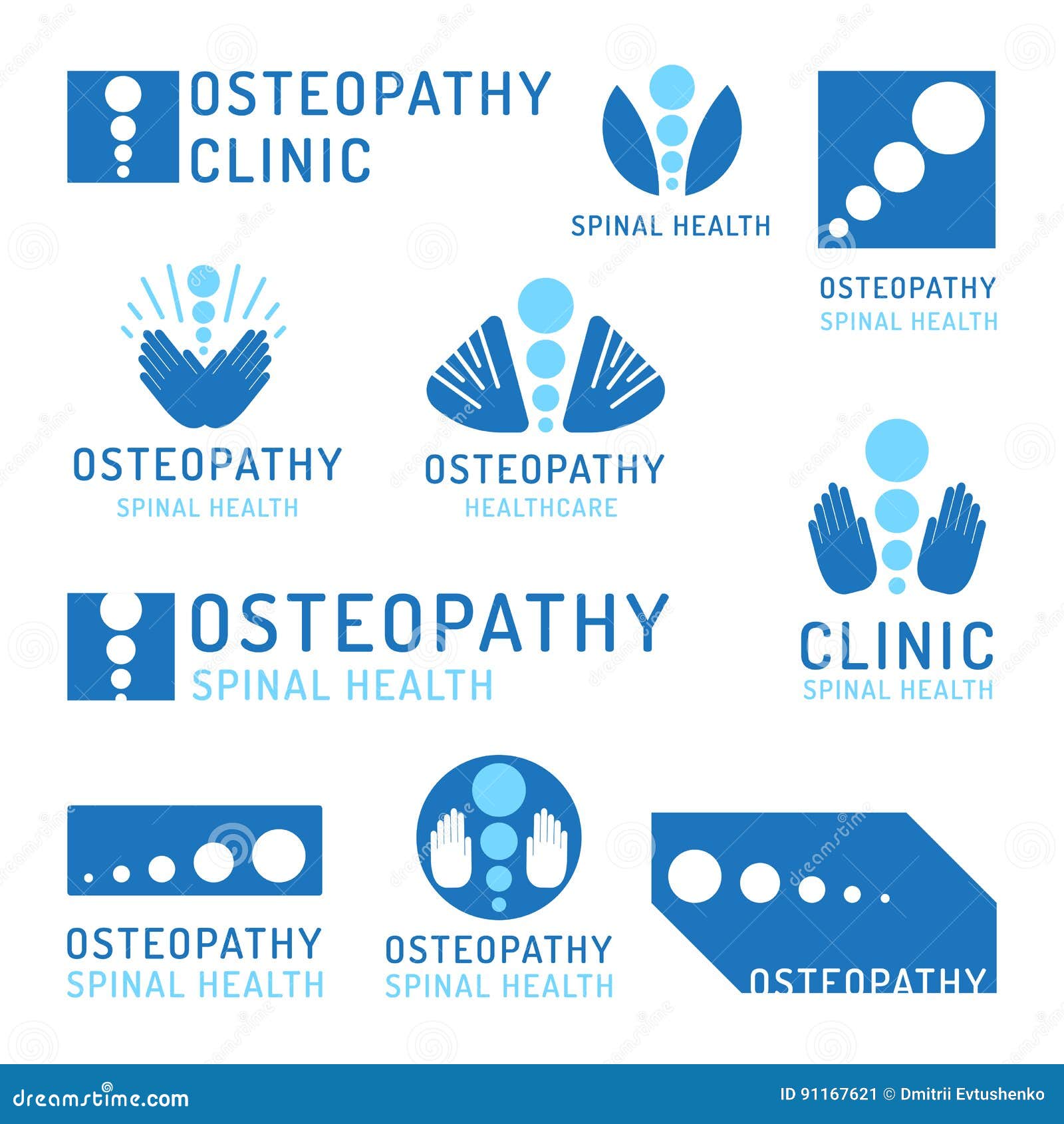 Fissi l'osteopatia di logo illustrazione vettoriale. Illustrazione di ...