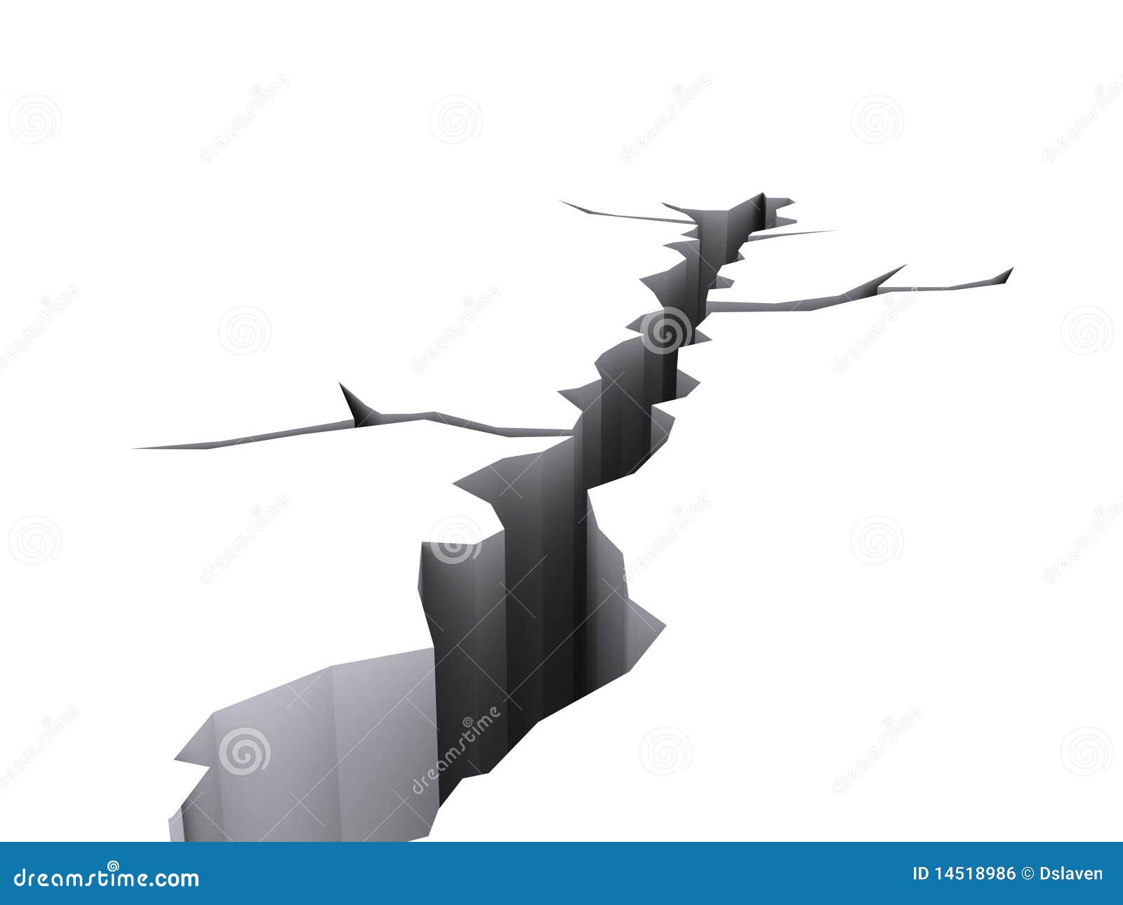 Fissure illustration stock. Illustration du effondrement - 14518986